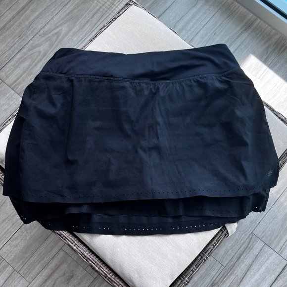 Athleta | Skirts | Athleta Black Ruffle Skort | Poshmark